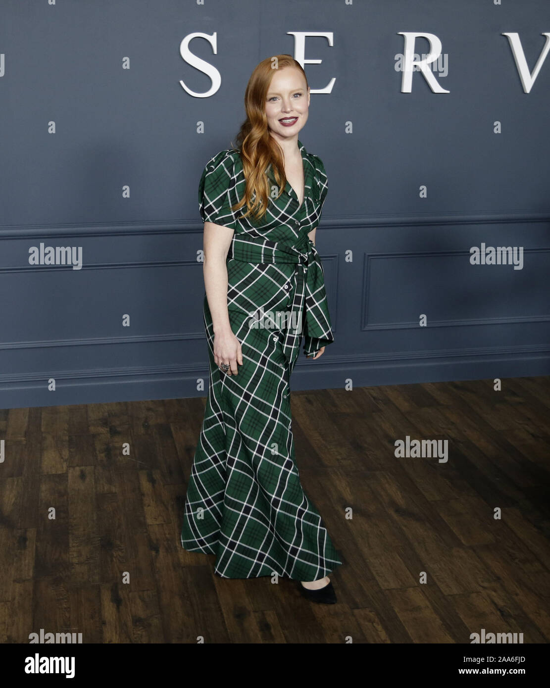 New York, United States. 19th Nov, 2019. Lauren Ambrose arrives on the ...
