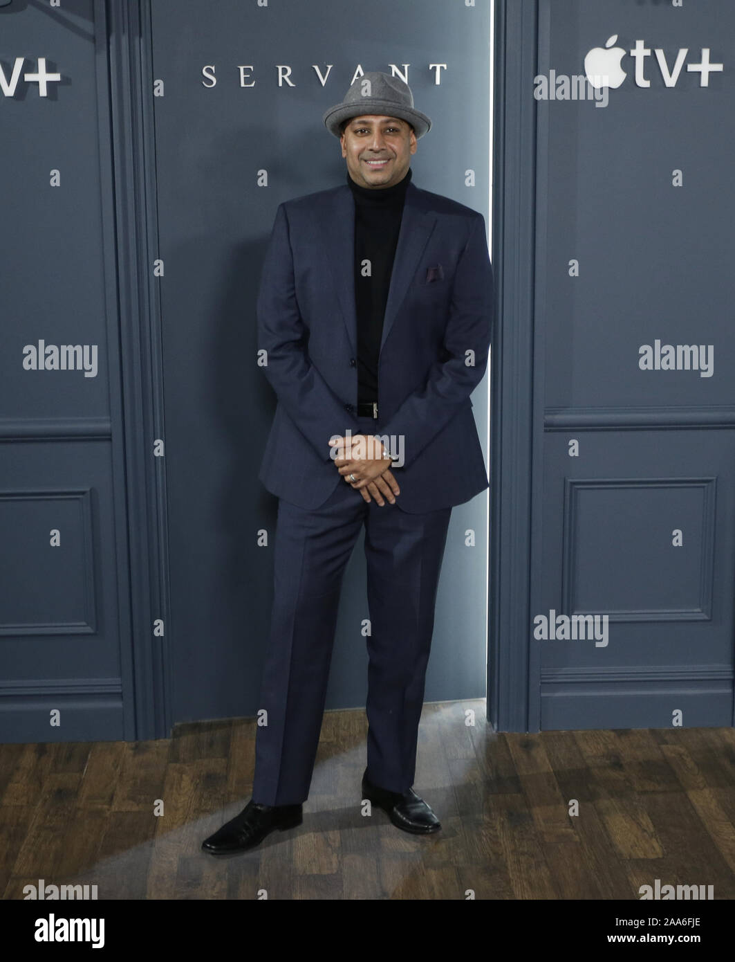 New York, United States. 19th Nov, 2019. Ashwin Rajan arrives on the ...
