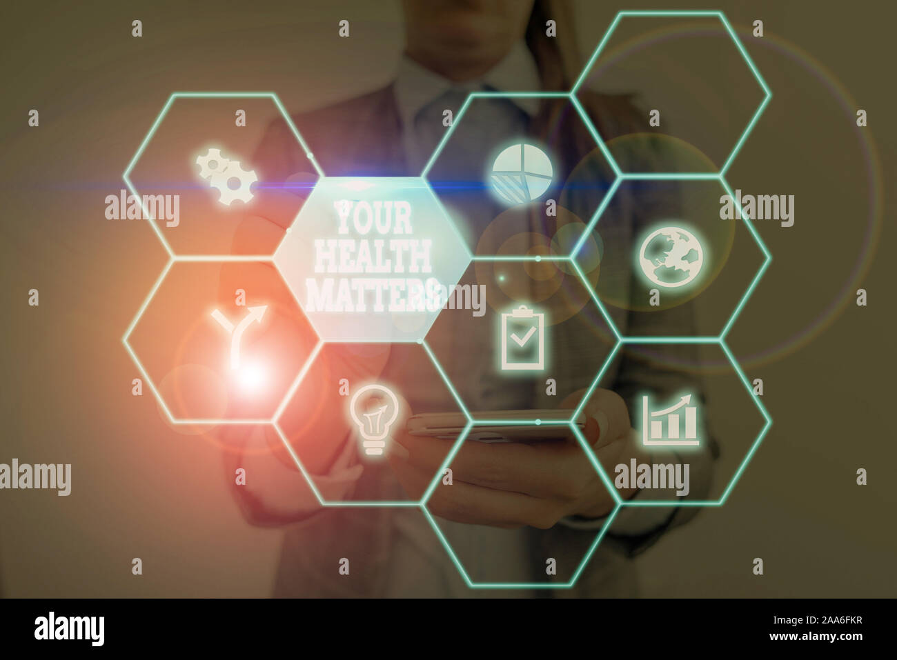 Writing note showing Your Health Matters. Business concept for Physical ...