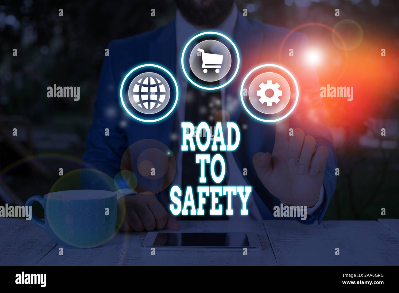 Handwriting text writing Road To Safety. Conceptual photo Secure travel ...