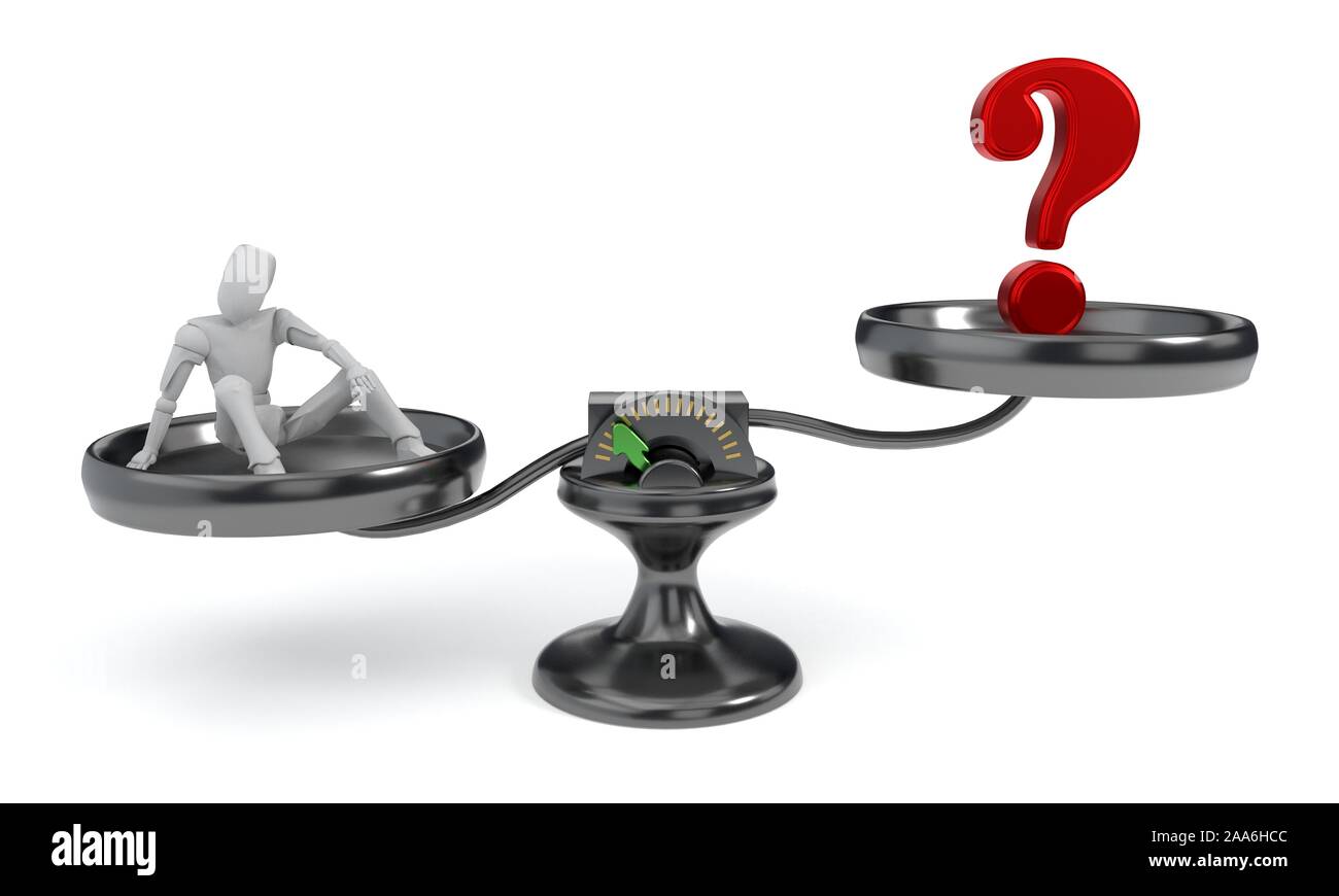 People come to overcome the problem, 3d render Stock Photo - Alamy