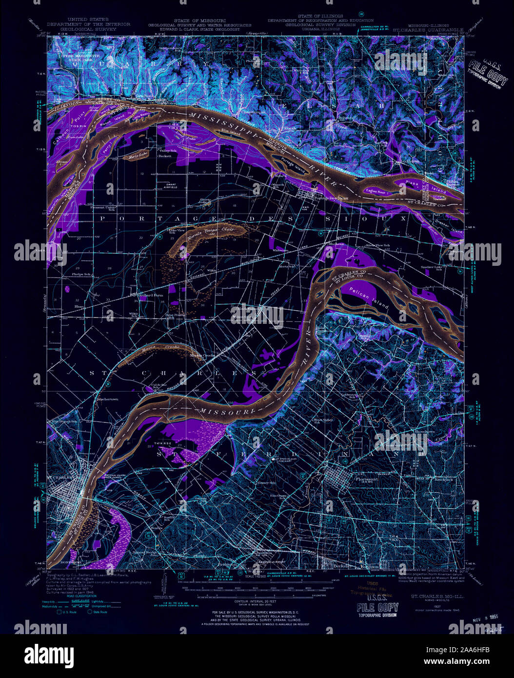 Map of st charles missouri hi-res stock photography and images - Alamy