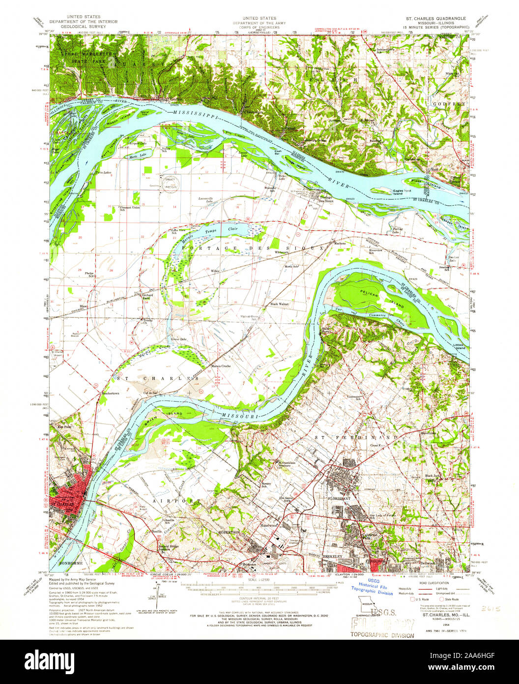 Map of st charles missouri hi-res stock photography and images - Alamy