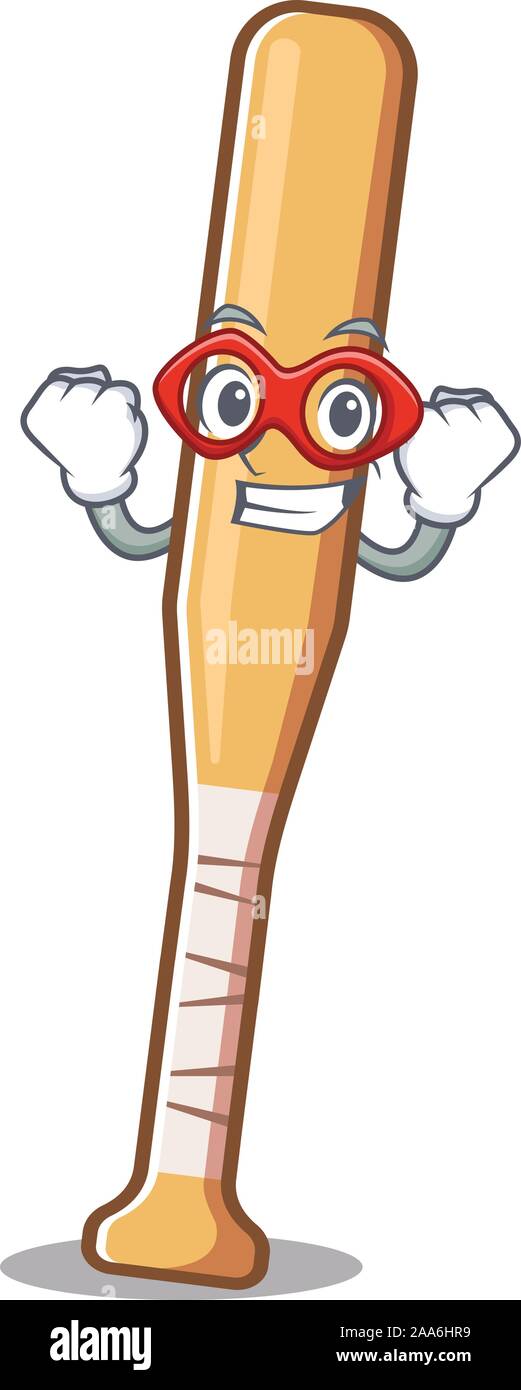 Character baseball bat in cartoon super hero shape Stock Vector Image ...