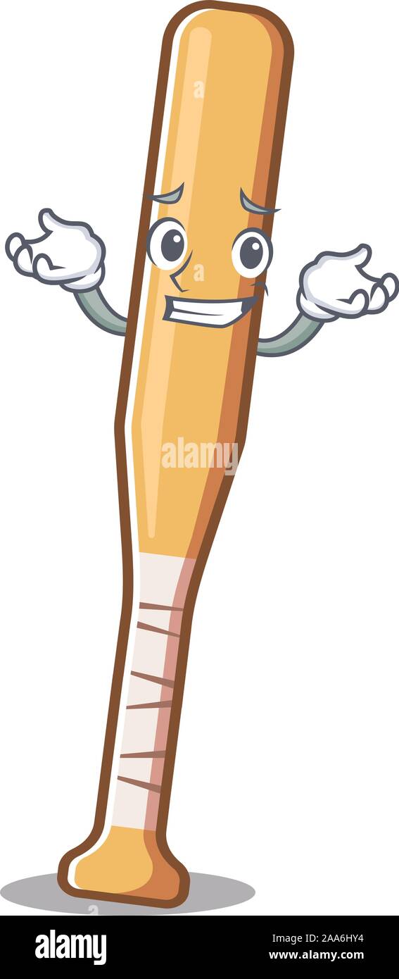 Character baseball bat in cartoon grinning shape Stock Vector Image ...