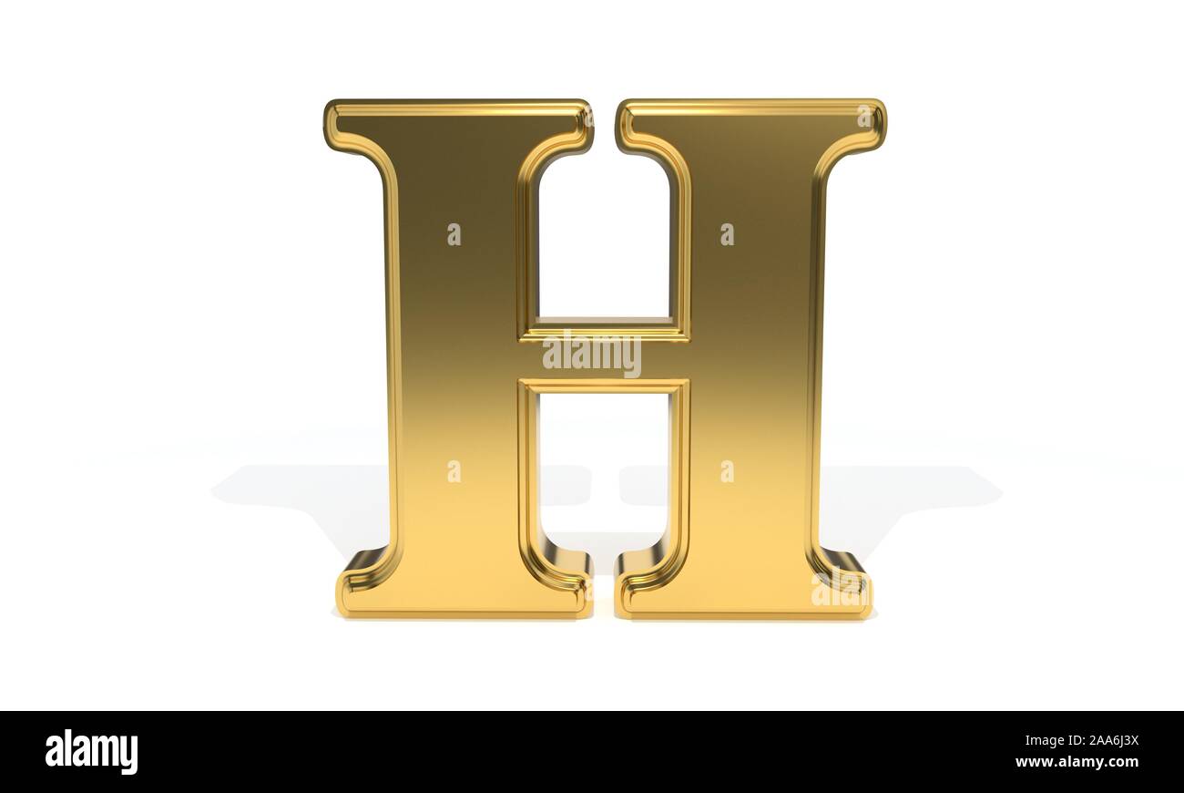 Gold colored h hi-res stock photography and images - Alamy