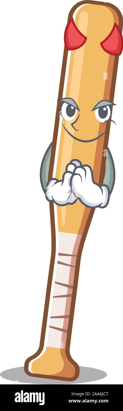 Cartoon baseball bat with the devil character Stock Vector Image & Art ...