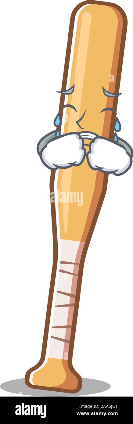 Cartoon baseball bat with the crying character Stock Vector Image & Art ...