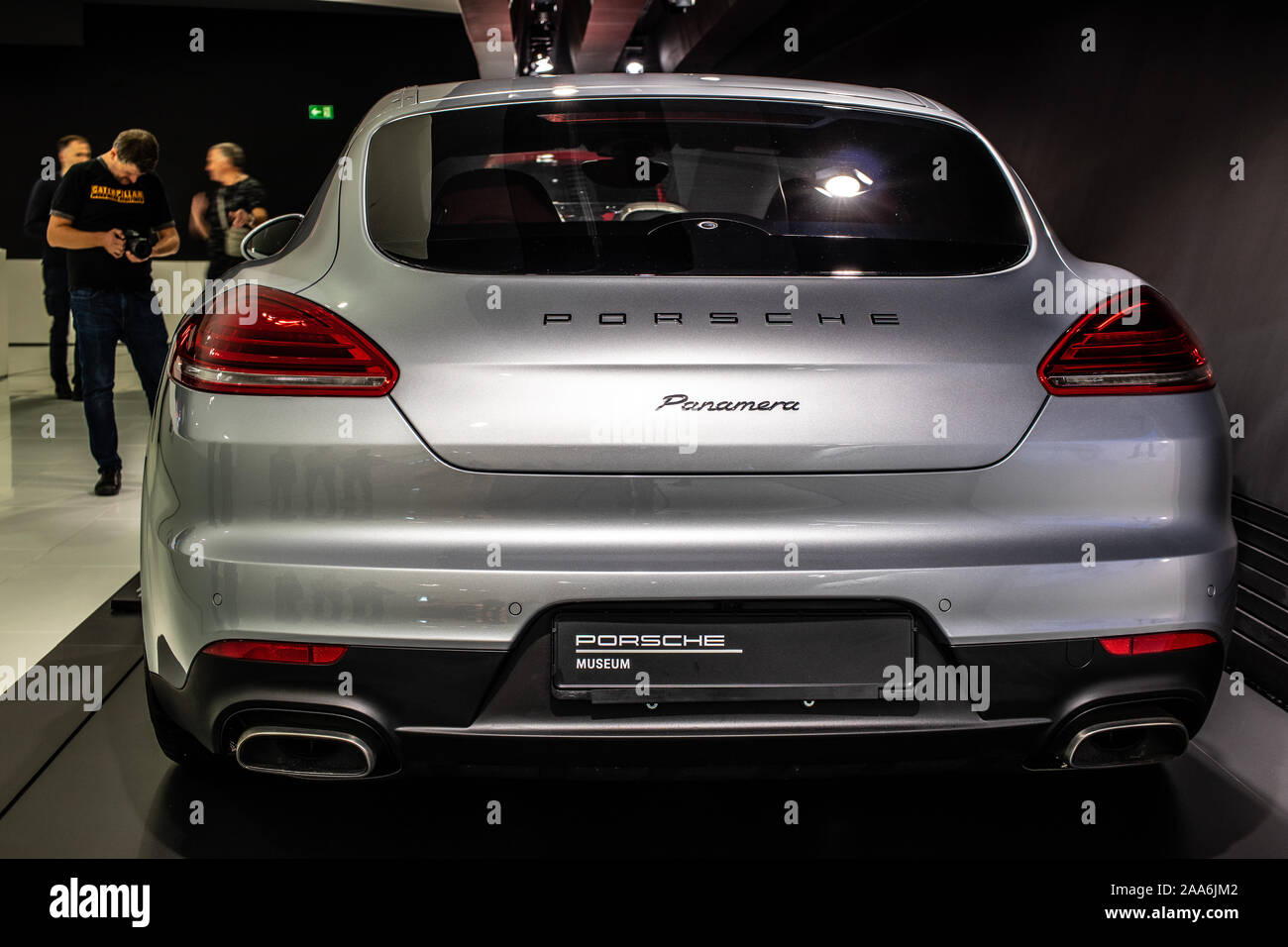 Collection of Porsche cars on display at Porsche Museum in Stuttgart ...