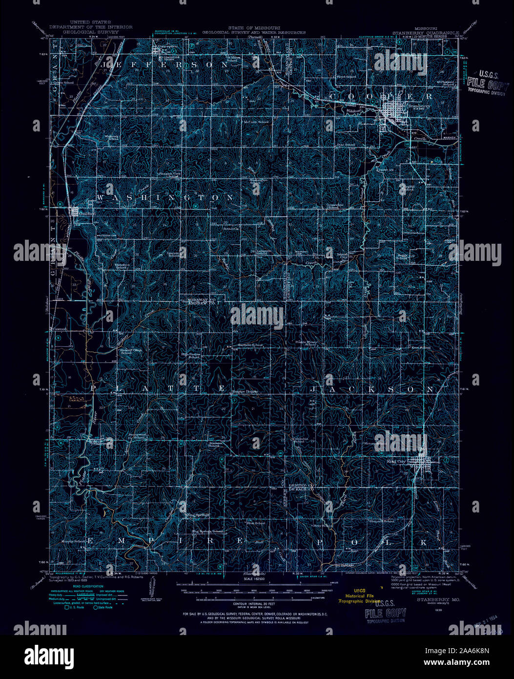Map of stanberry hi-res stock photography and images - Alamy