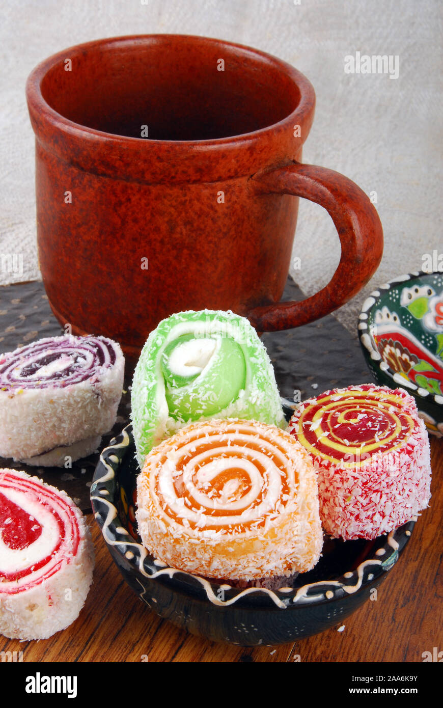 Nougat rolls hi-res stock photography and images - Alamy