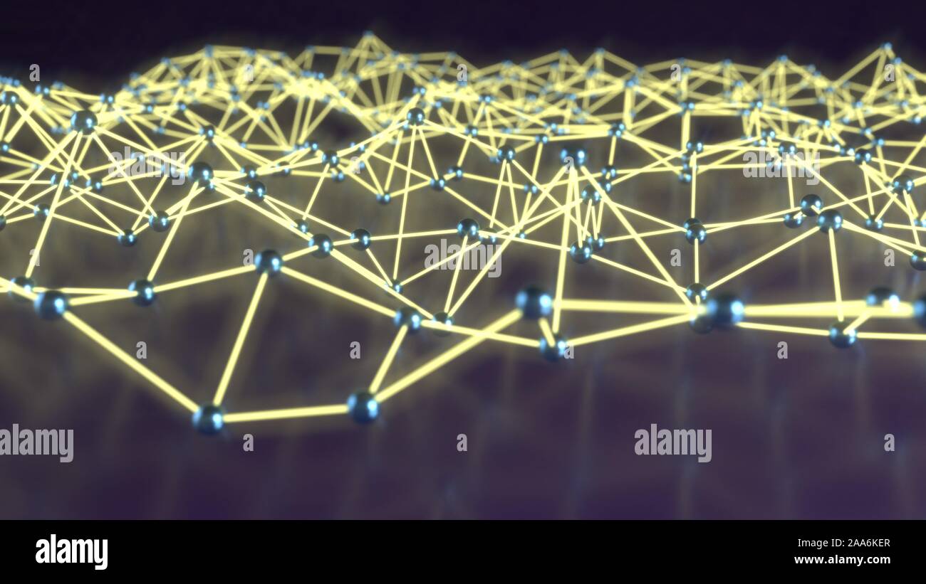 Abstract network of backgorund, 3d render Stock Photo - Alamy