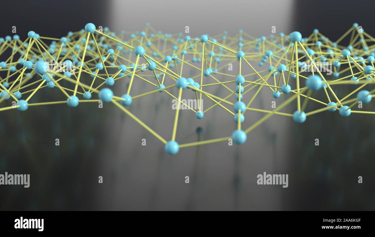 Abstract network of backgorund, 3d render Stock Photo - Alamy