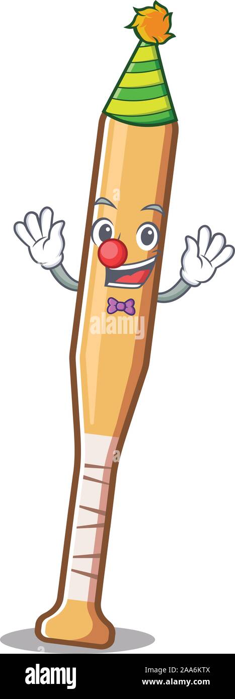 Cartoon baseball bat with the clown character Stock Vector Image & Art ...
