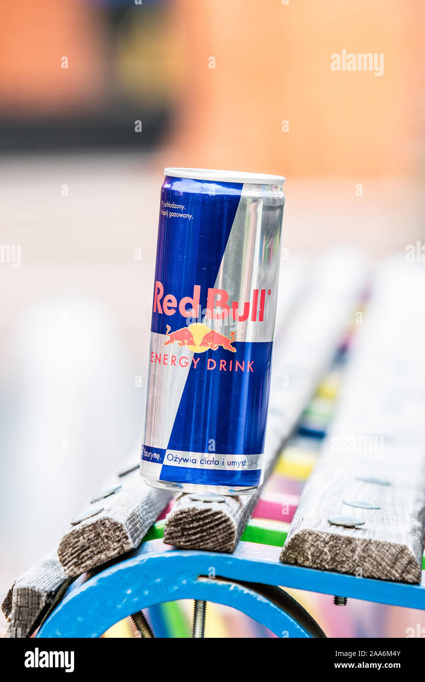Can of Red Bull Energy Drink Stock Photo - Alamy