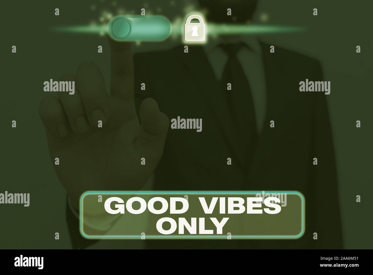 Writing note showing Good Vibes Only. Business concept for Just ...