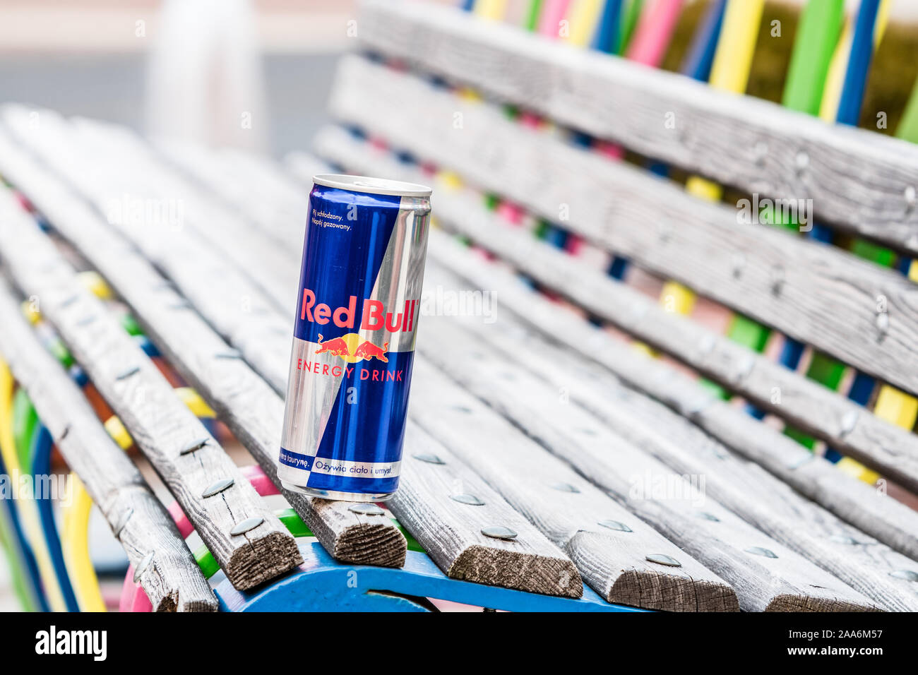 Can of Red Bull Energy Drink Stock Photo - Alamy