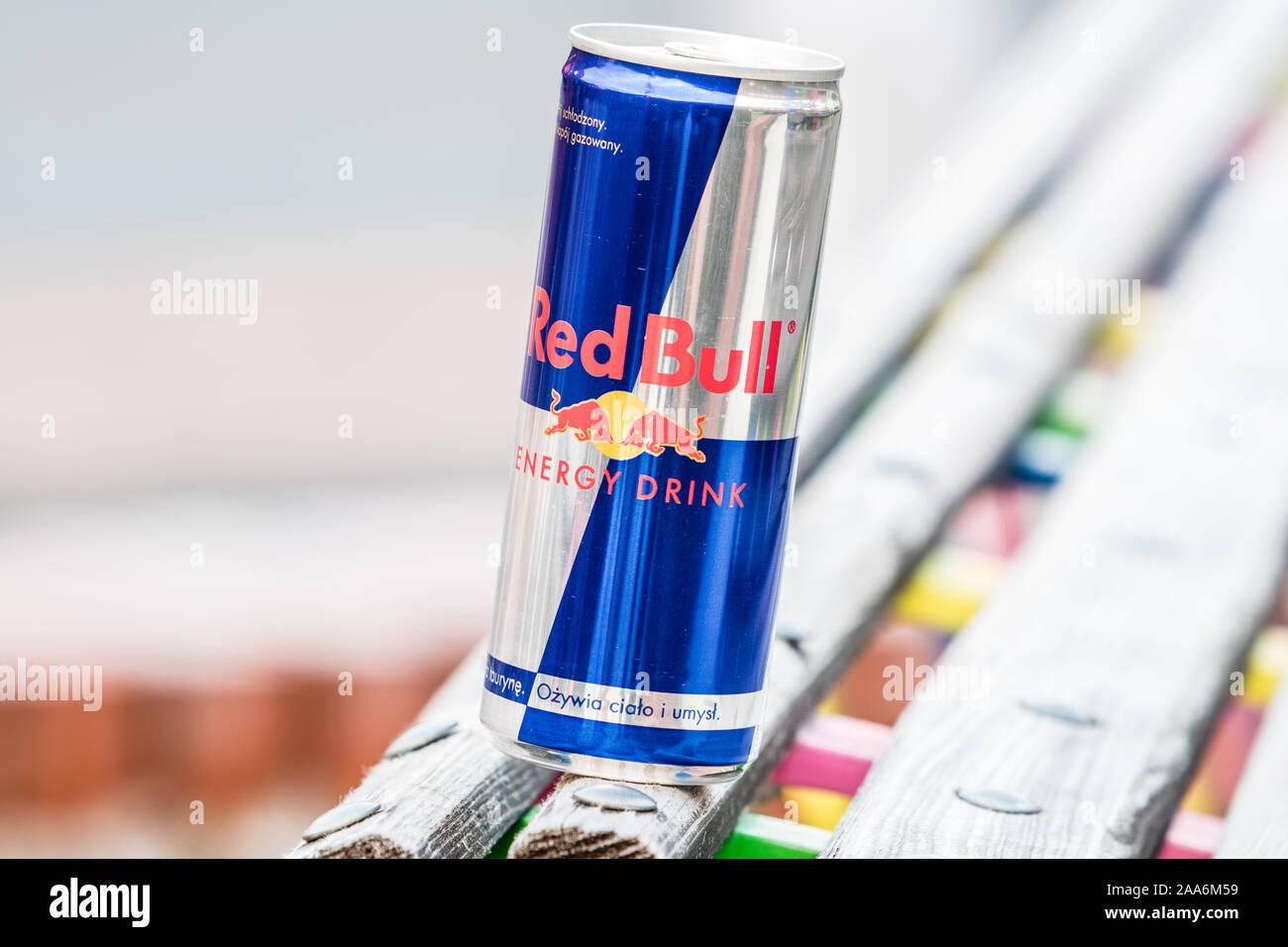 Can of Red Bull Energy Drink Stock Photo - Alamy