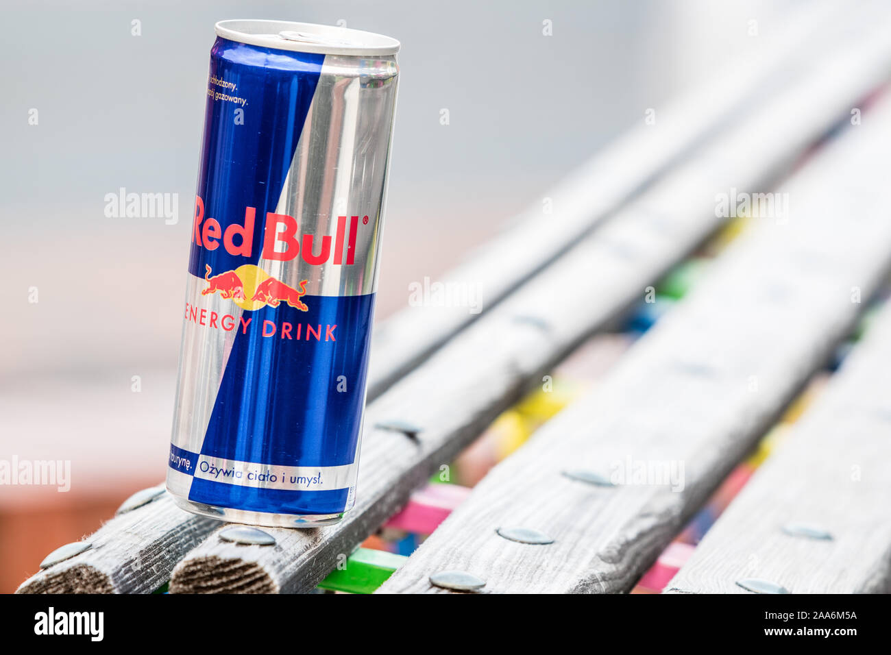 Can of Red Bull Energy Drink Stock Photo - Alamy