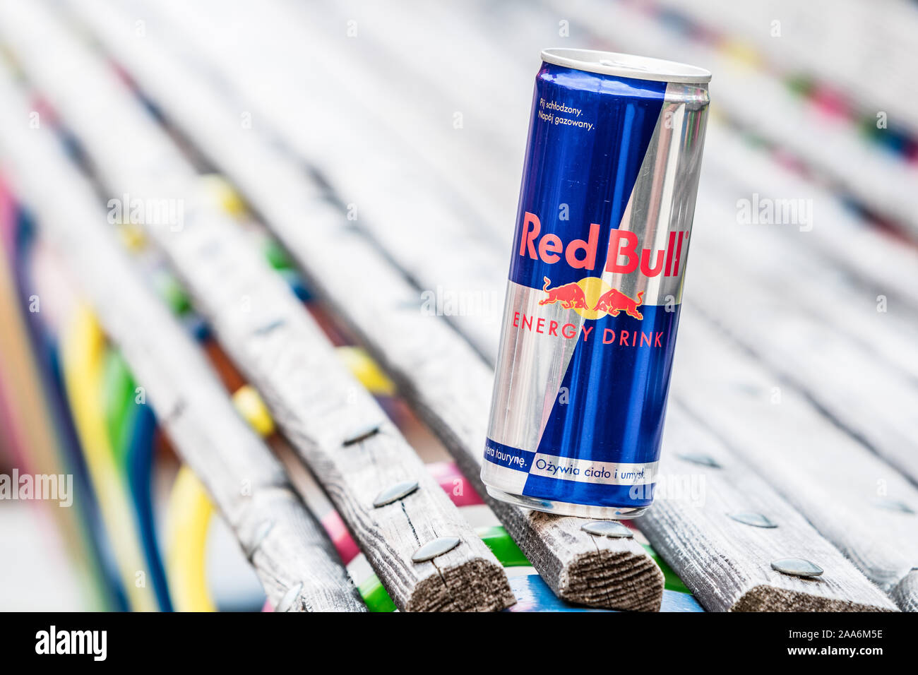 Can of Red Bull Energy Drink Stock Photo - Alamy