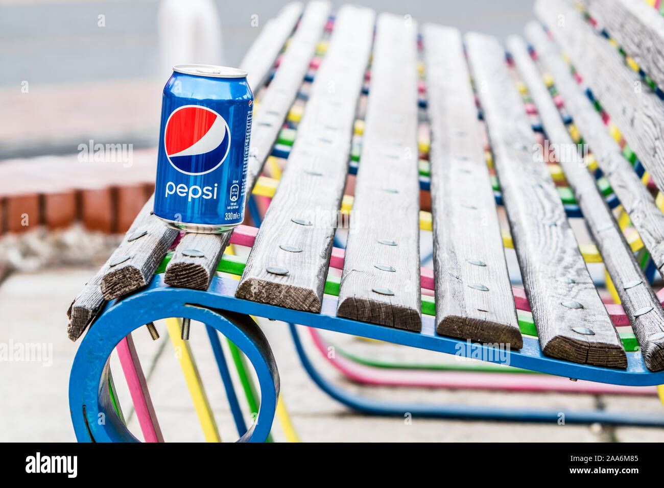 Pepsi can is a carbonated soft drink produced by PepsiCo. Created in ...