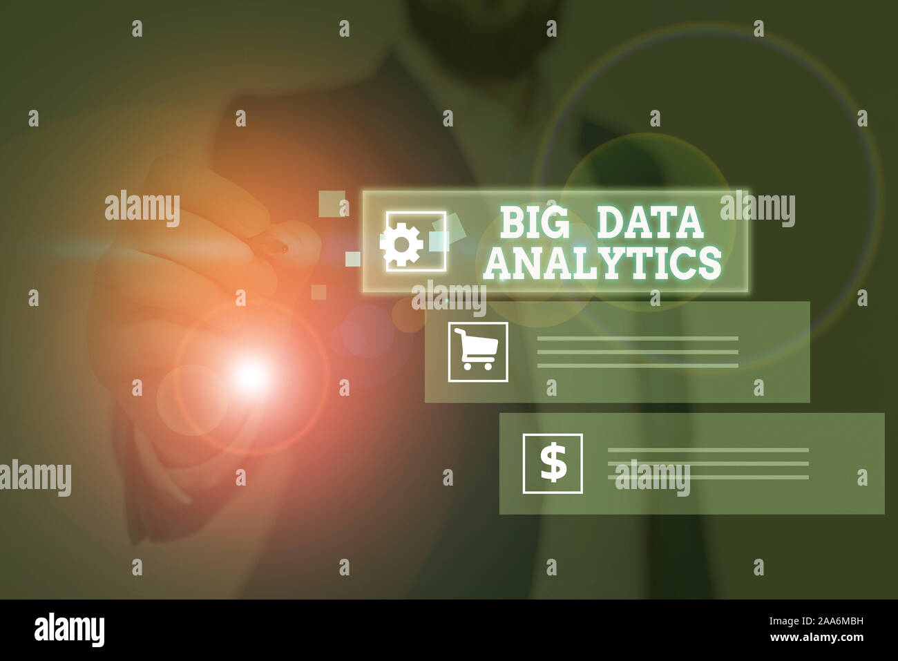 Conceptual hand writing showing Big Data Analytics. Concept meaning The process of examining ...