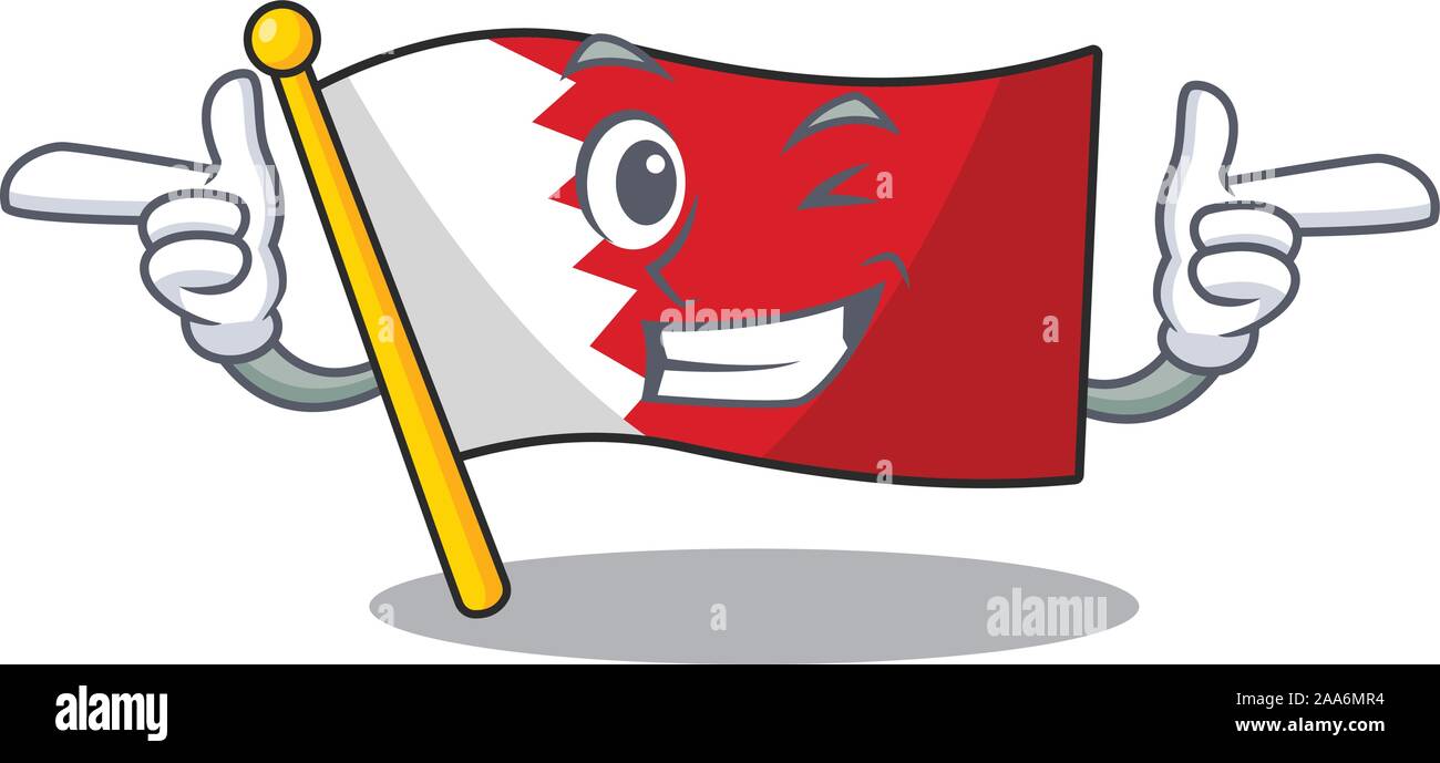 Bahrain flag waving in Stock Vector Images - Alamy