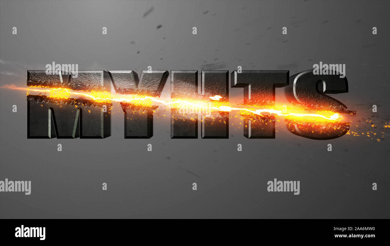Crossfire Effects myhts on dark backgorund, 3D Rendering Stock Photo ...