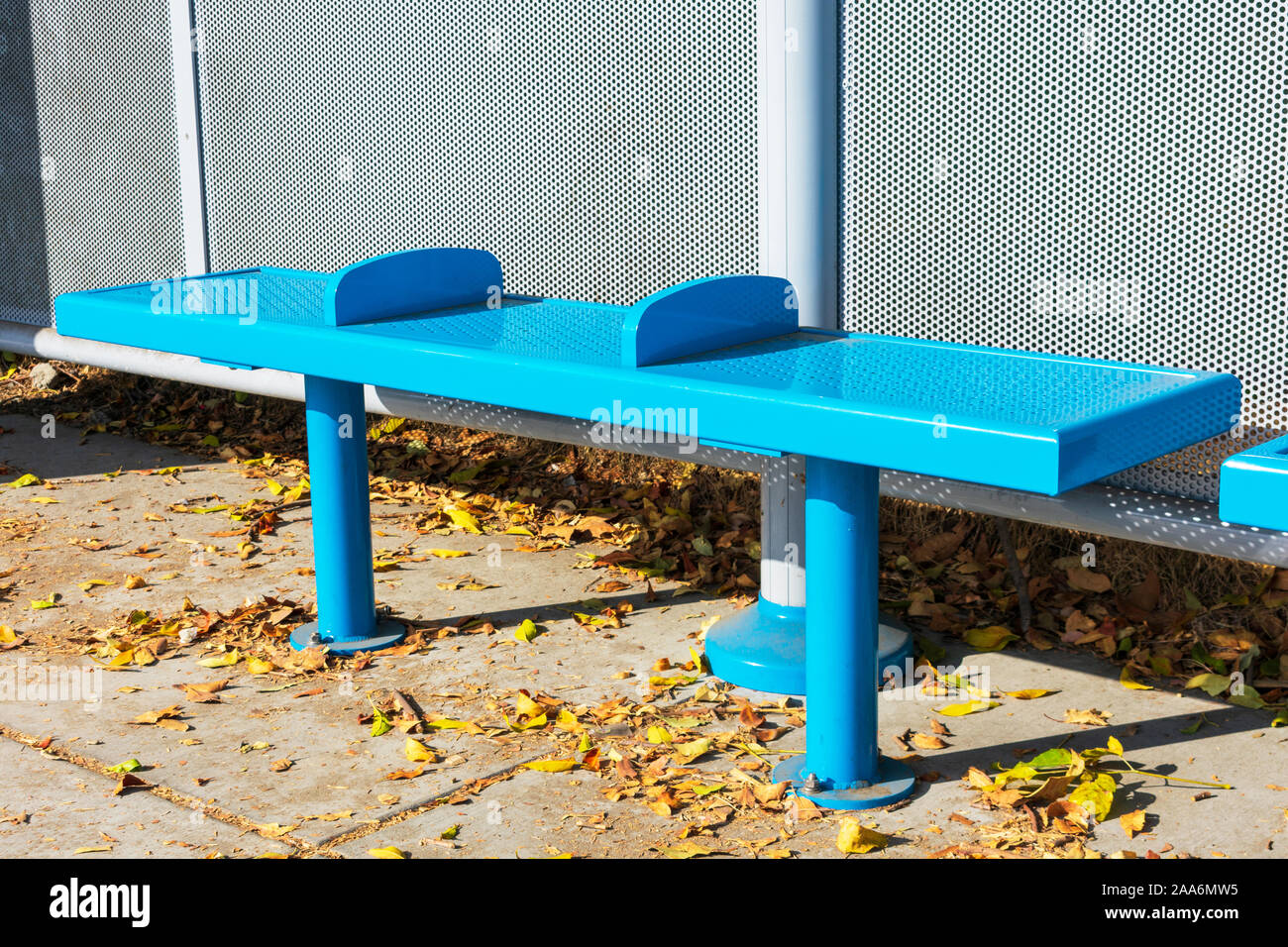 Armrest in the middle of bench to stop people from sleeping, resting or ...