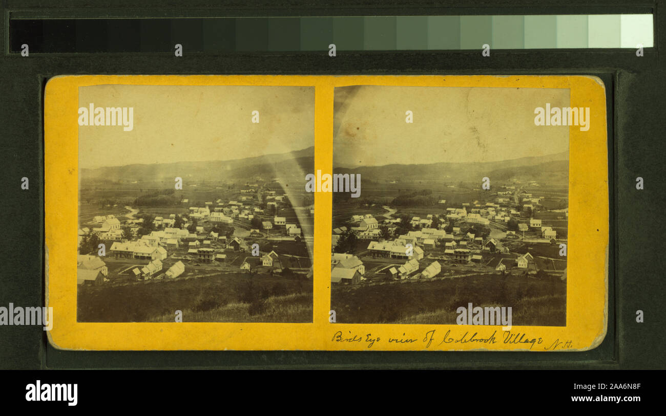 Bird's eye view of Colbrook Village, N.H.; Bird's eye view of Colbrook ...