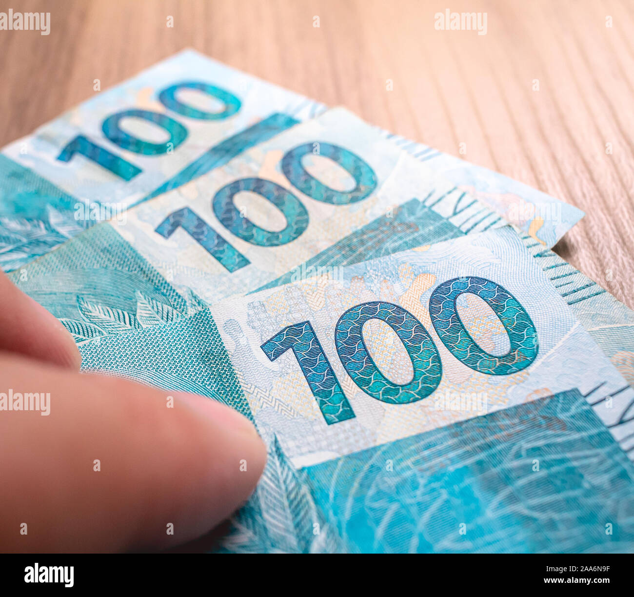 Brazil real banknote hi-res stock photography and images - Alamy