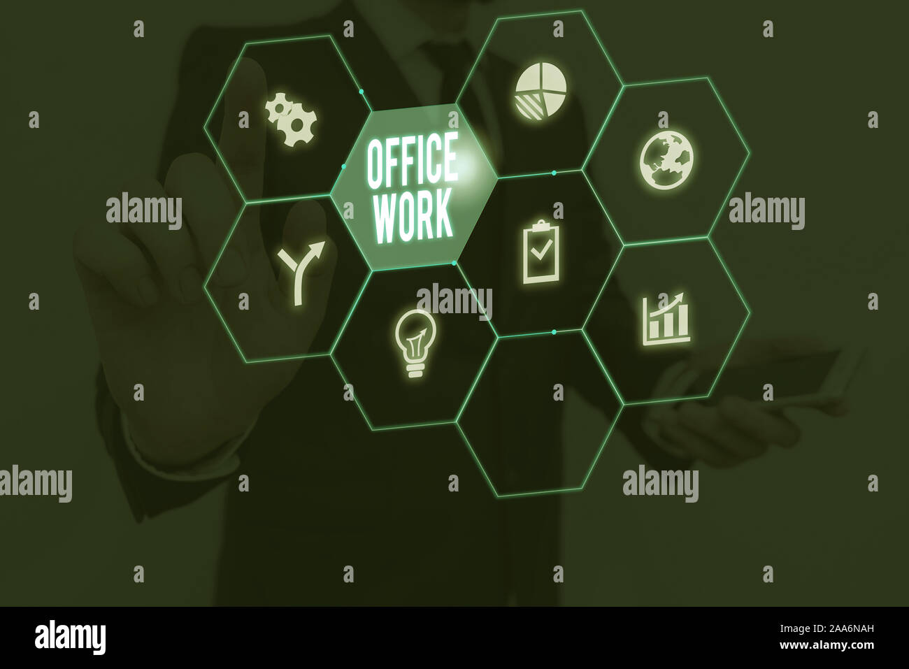 Text sign showing Office Work. Business photo showcasing any clerical ...