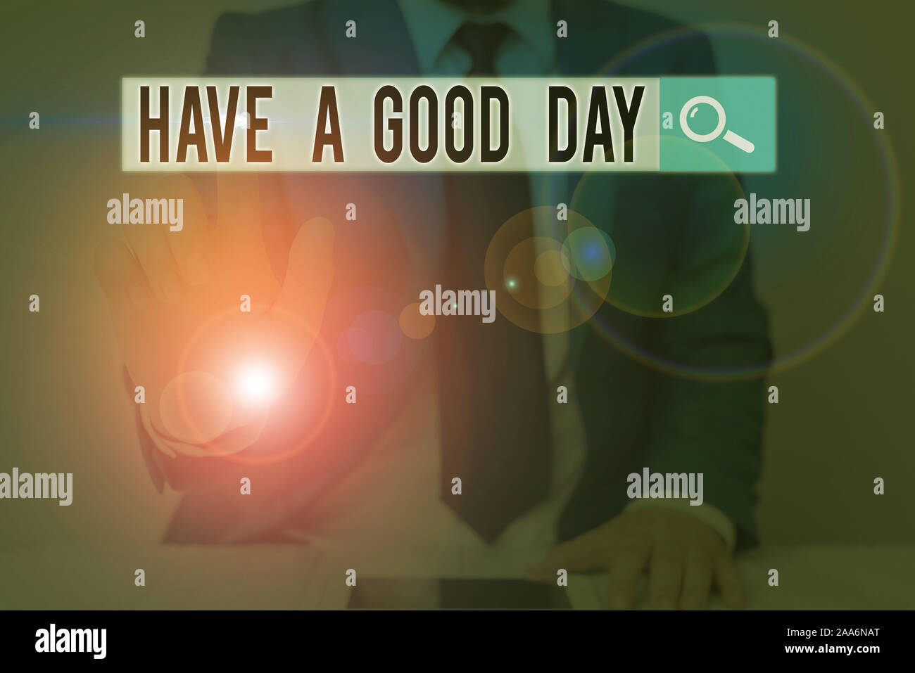Text sign showing Have A Good Day. Business photo text Nice gesture ...