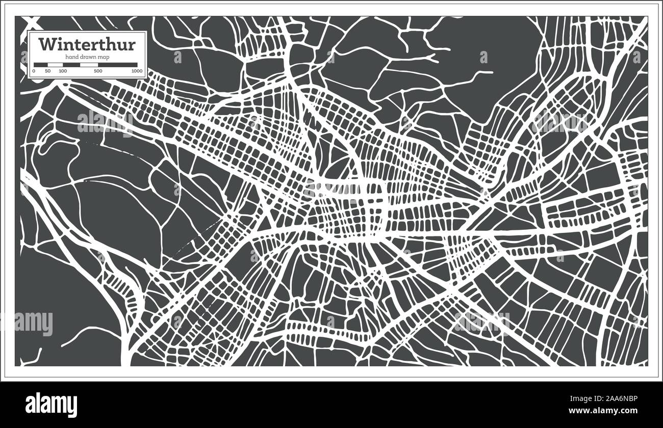 Winterthur vector map Stock Vector Images - Alamy