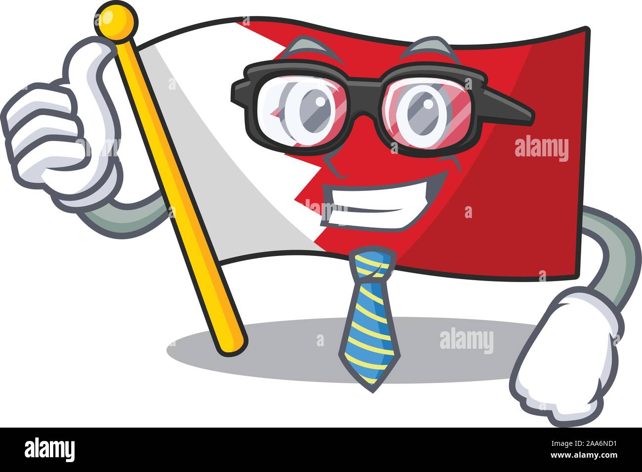 Bahrain flag waving in Cut Out Stock Images & Pictures - Alamy