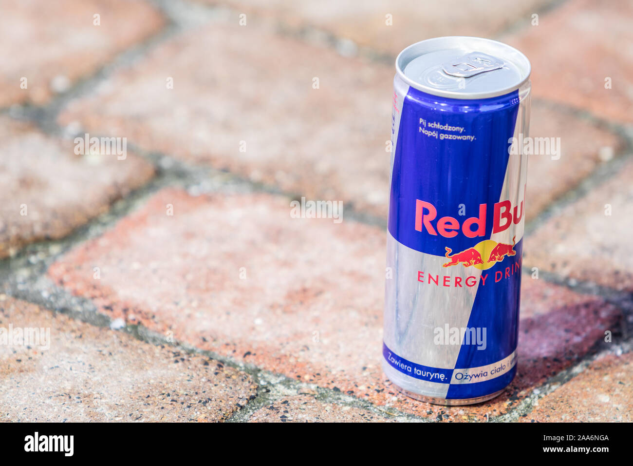 Can of Red Bull Energy Drink Stock Photo - Alamy