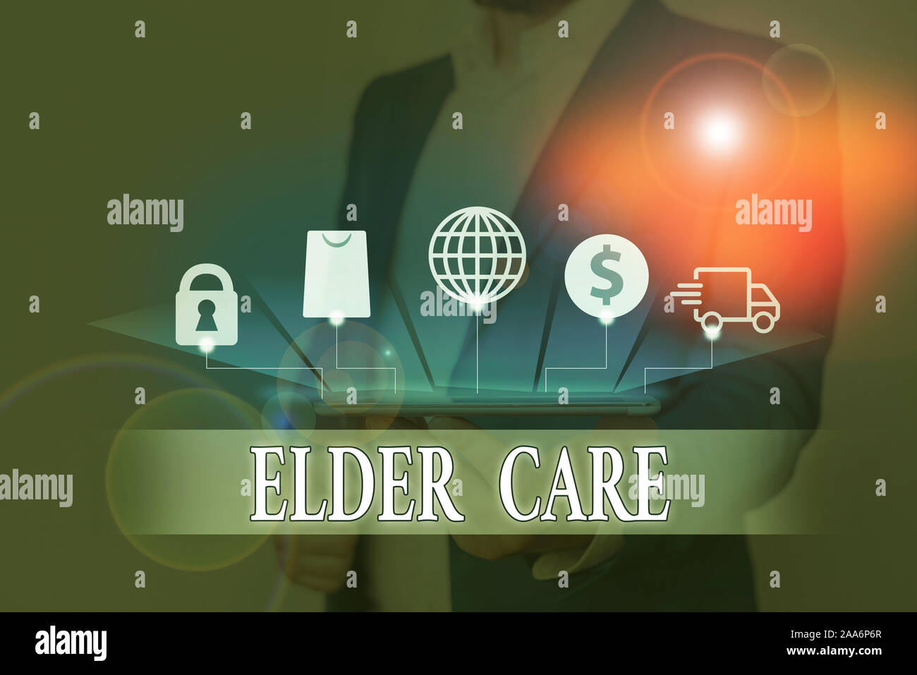 Text sign showing Elder Care. Business photo showcasing the care of ...