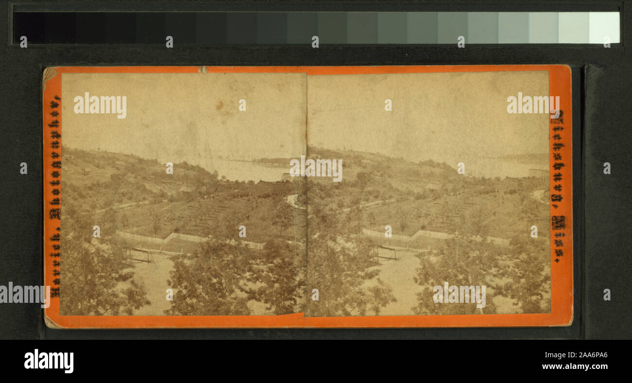 Bird's-eye view of the National Cemetery.; Bird's-eye view of the ...