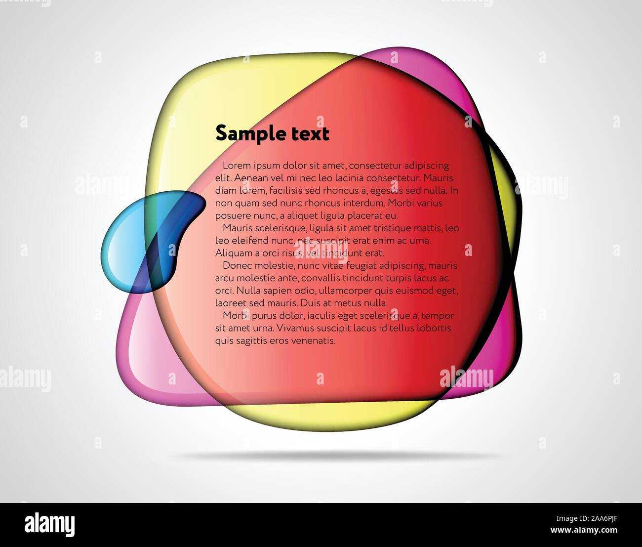 Colorful glass bubbles can be used as text placeholder Stock Vector ...