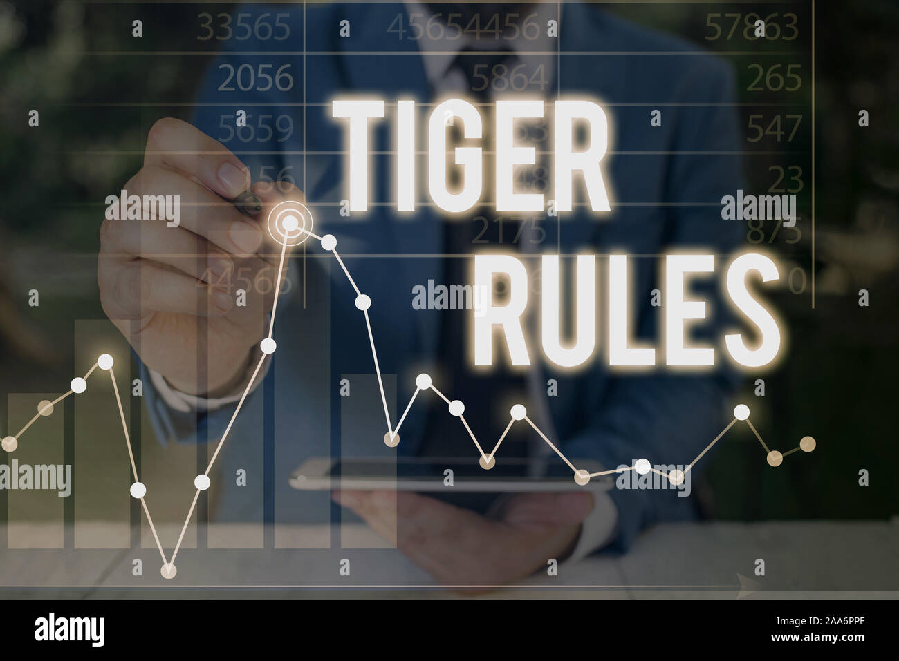 Handwriting text Tiger Rules. Conceptual photo Willpower and ...