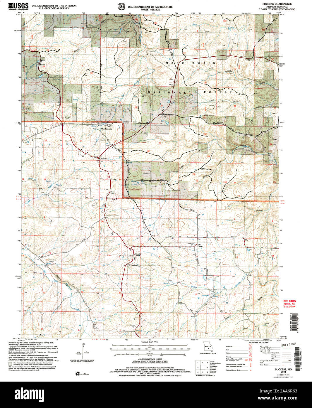 Map of success missouri hi-res stock photography and images - Alamy