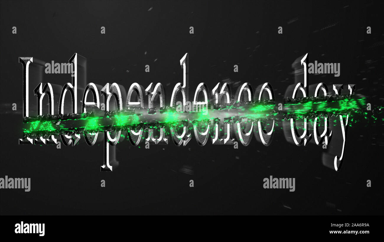 Crossfire Effects independence Day on dark backgorund, 3D Rendering ...