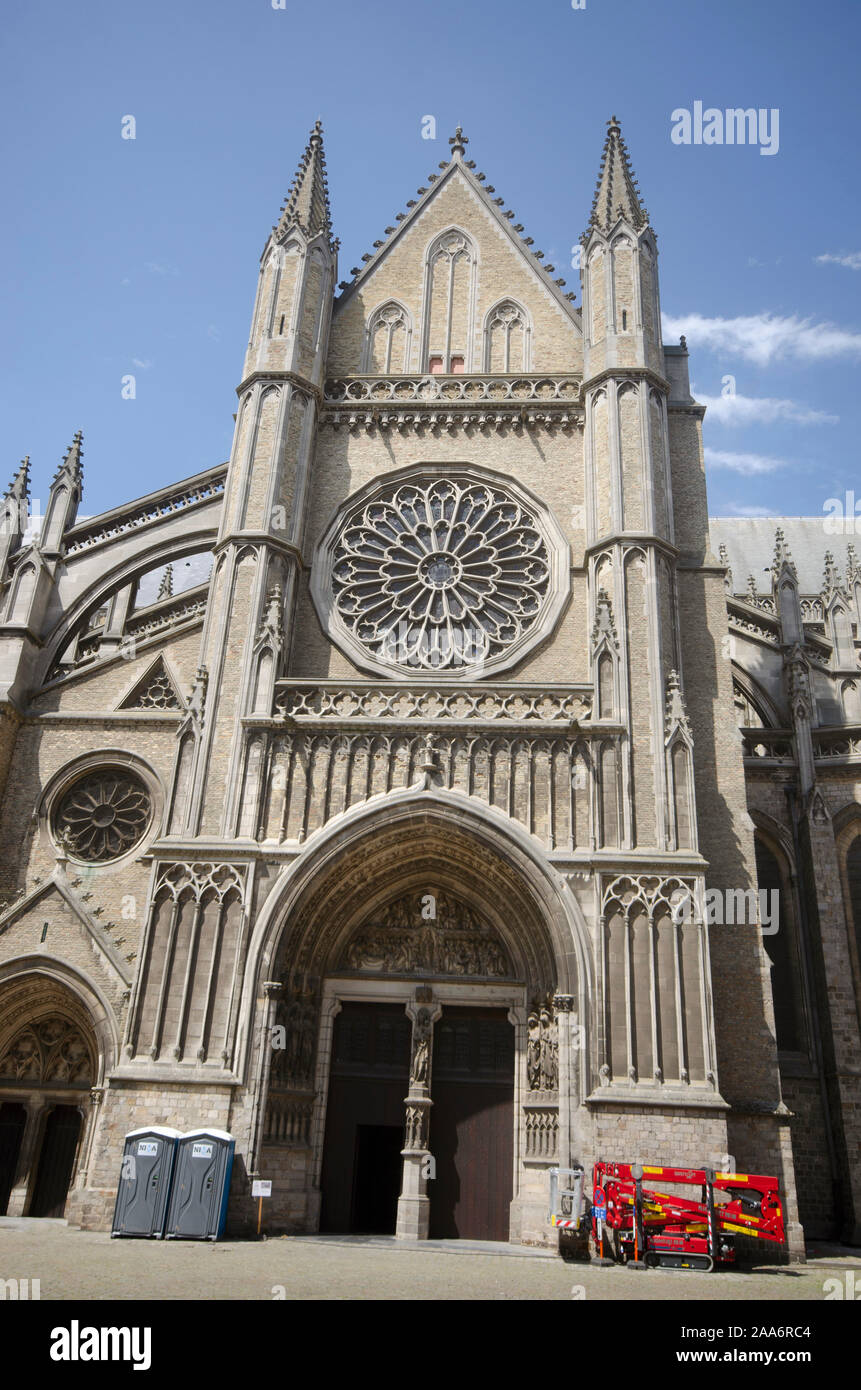 St. Martin's Cathedral or St. Martin's Church, Ypres, Belgium, Europe ...