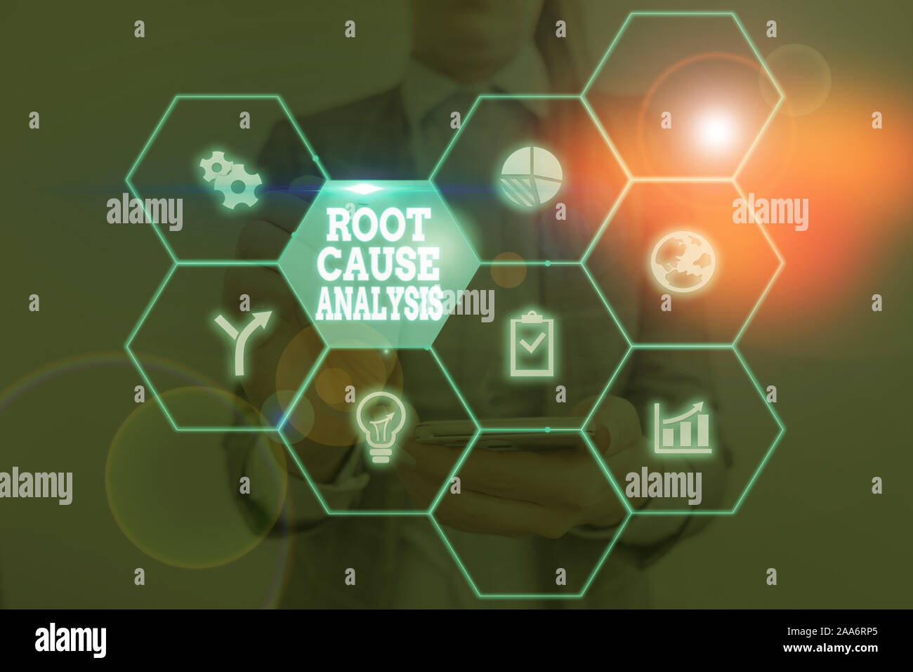 Writing note showing Root Cause Analysis. Business concept for Method of Problem Solving ...