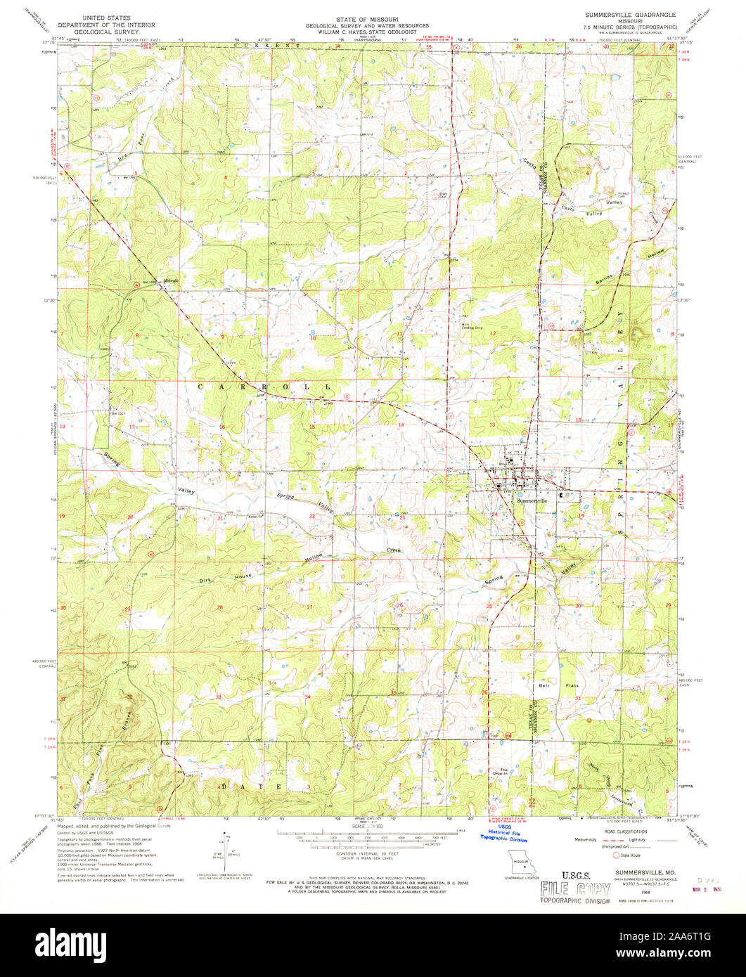 Map of summersville hi-res stock photography and images - Alamy