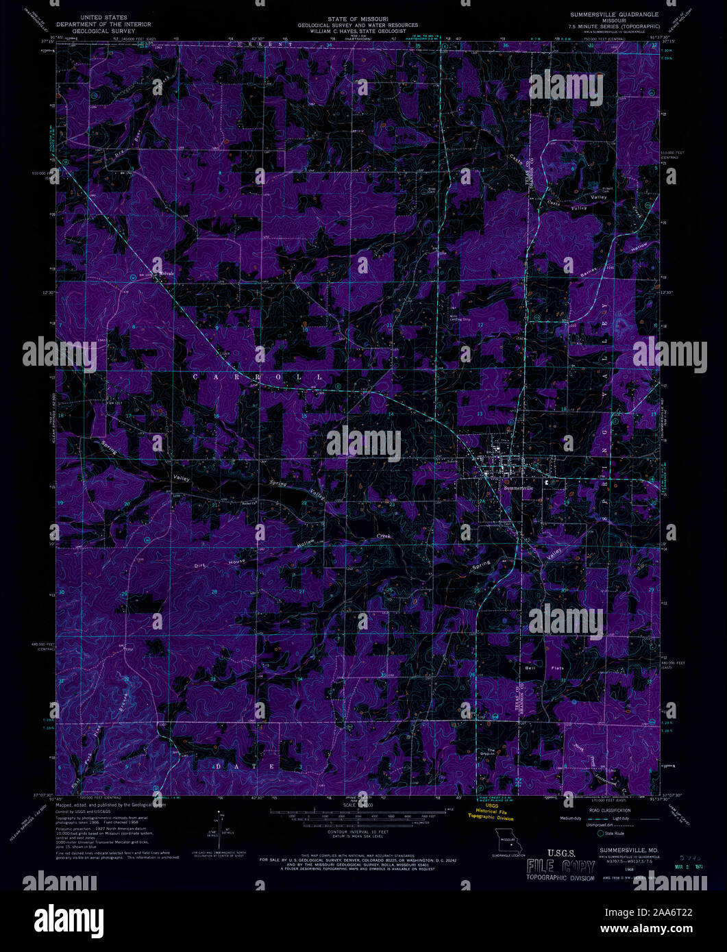 Map of summersville hi-res stock photography and images - Alamy