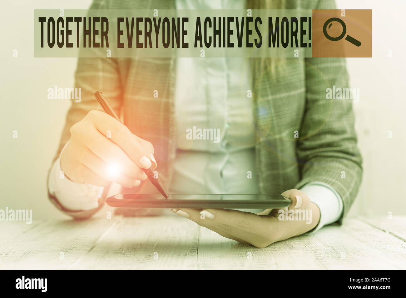 Writing note showing Together Everyone Achieves More. Business concept ...