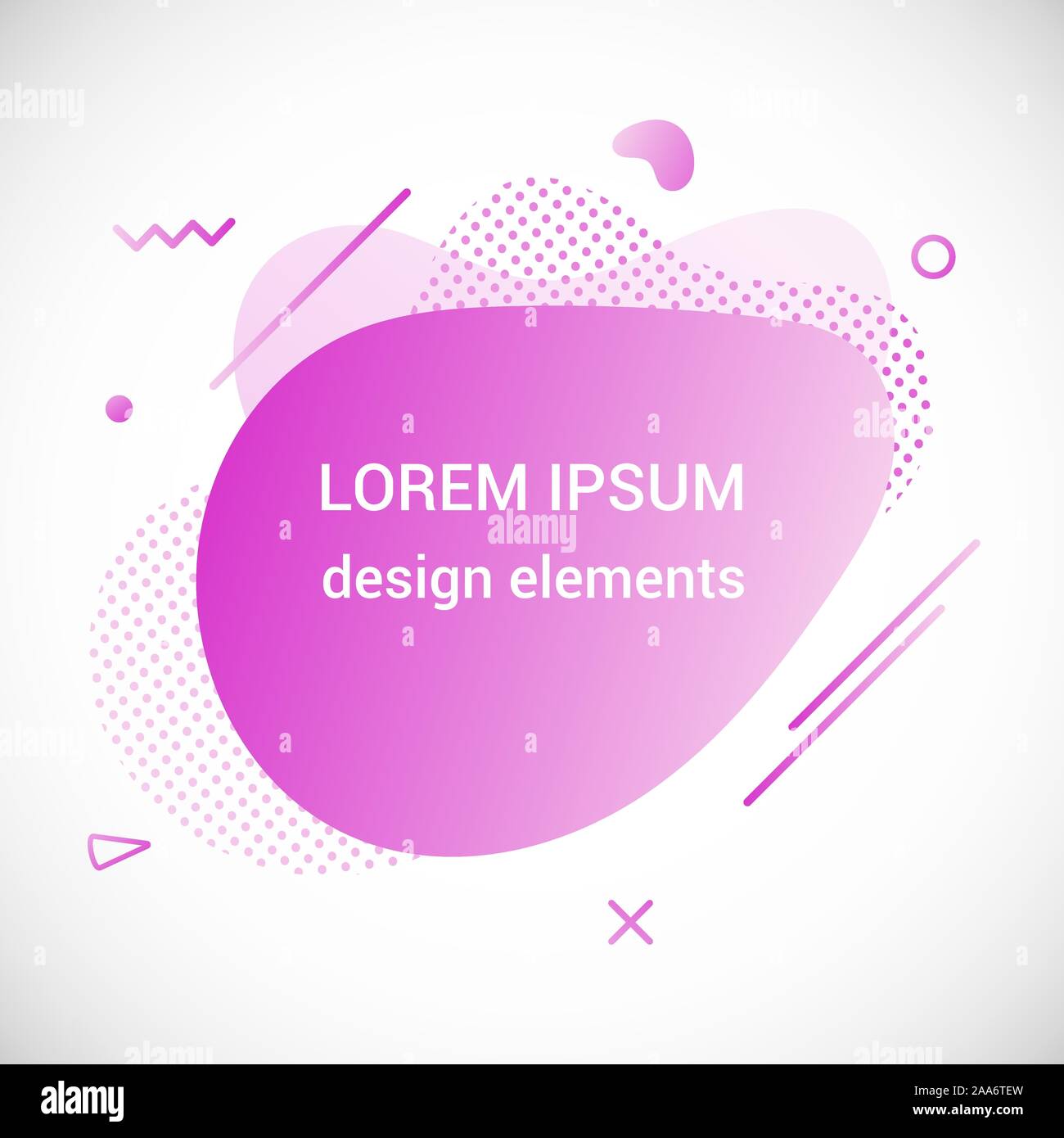 Modern liquid abstract element graphic gradient flat style design fluid vector colorful ...