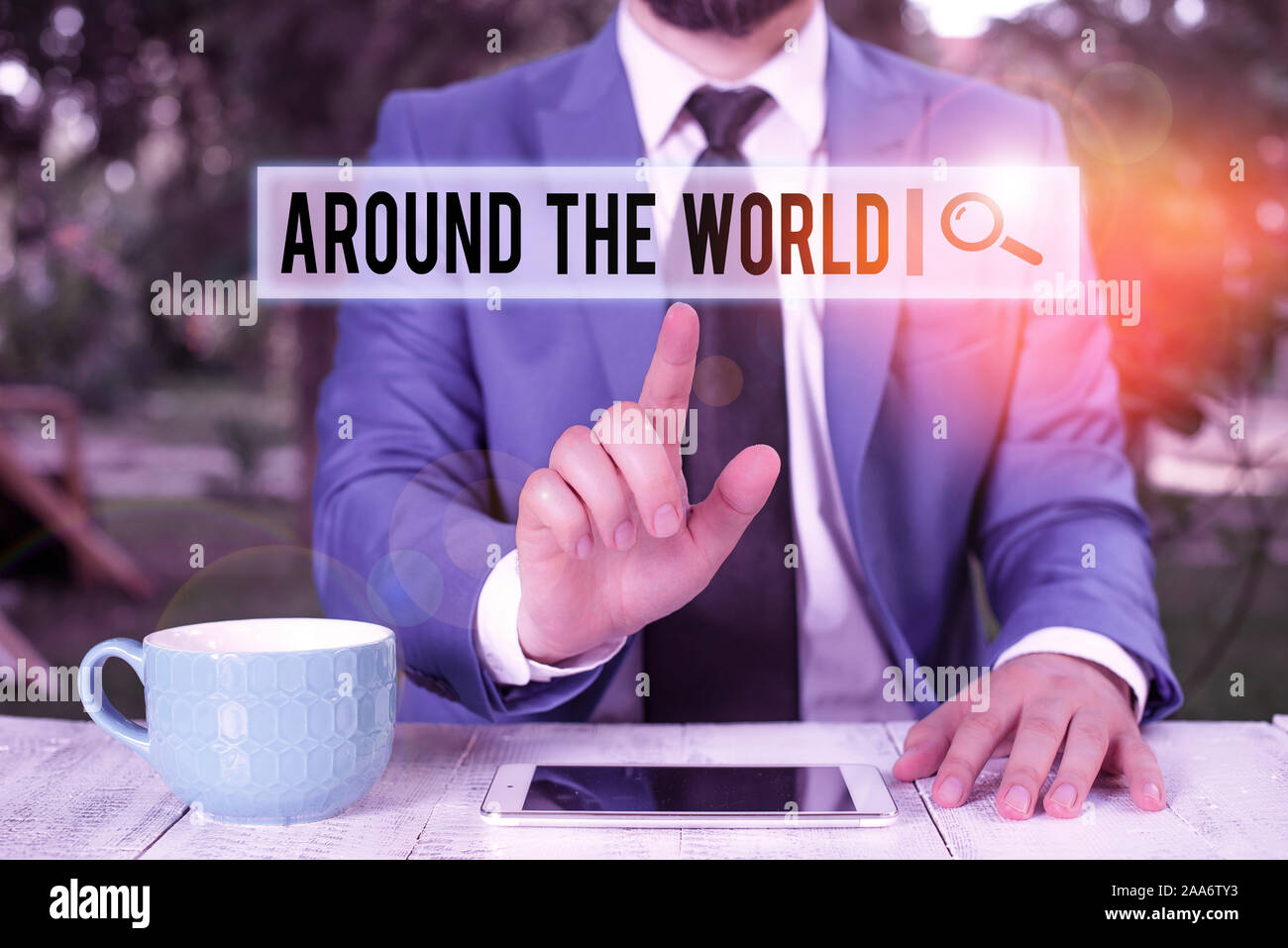 Handwriting text writing Around The World. Conceptual photo saying that ...