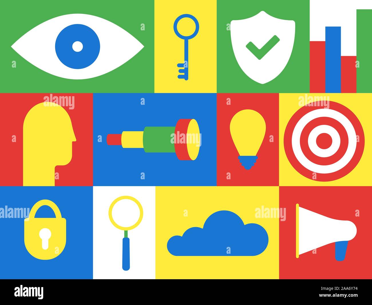 Leadership concept template, wallpaper or pattern flat style design ...